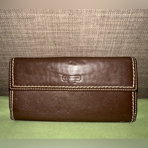 Coach | Bags | Coach Brown Leather Wallet | Poshmark